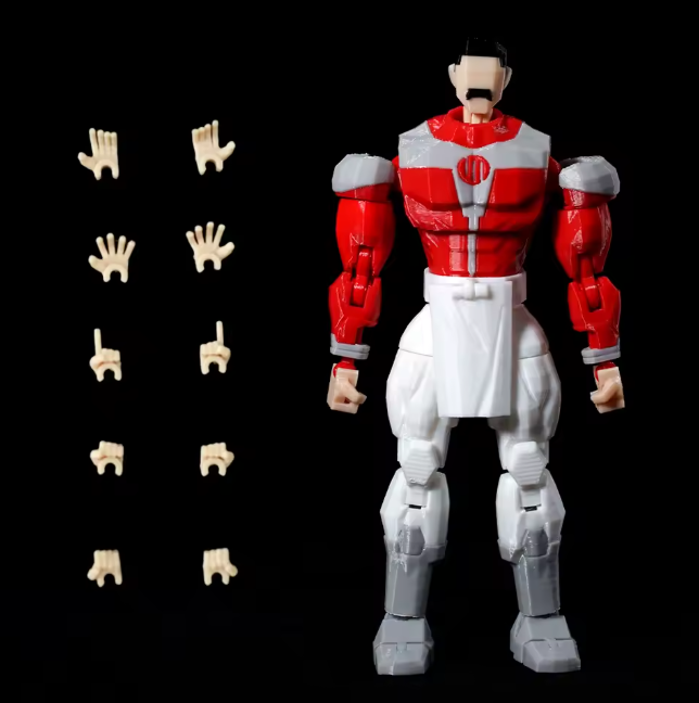 3D Printed Thragg Action Figure - Multi-Jointed Movable Invincible Vil ...